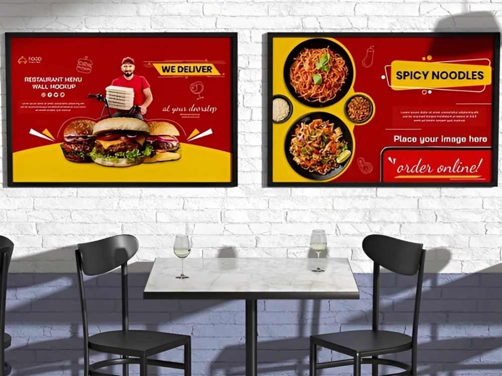 Visually appealing food digital or static menu board | Upwork