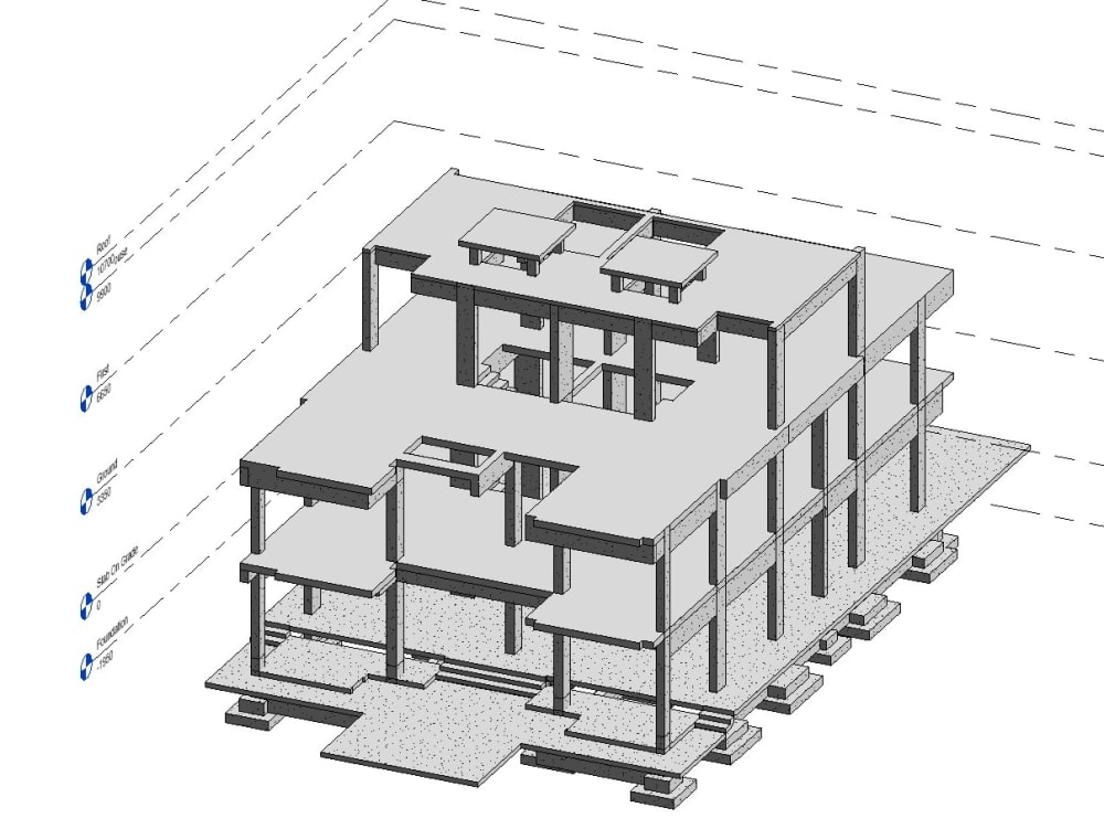 3d Revit model for your Structural project | Upwork