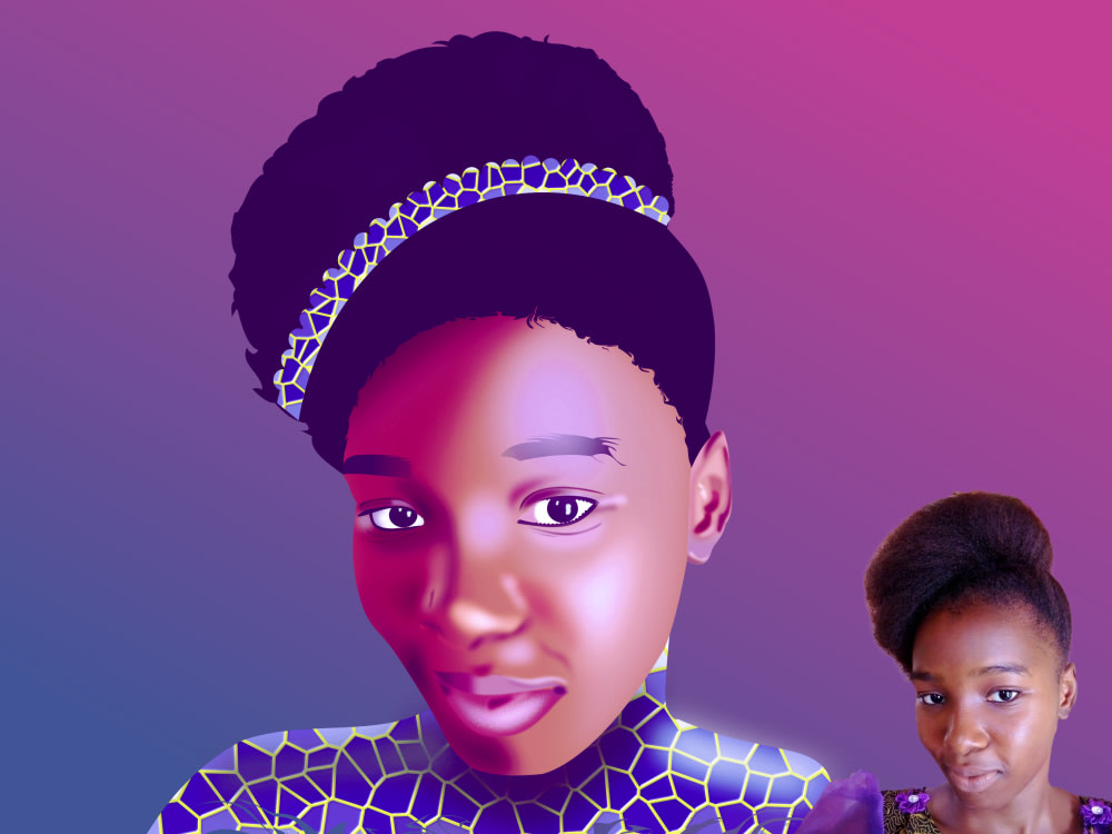 A realistic vector illustration from your face. | Upwork