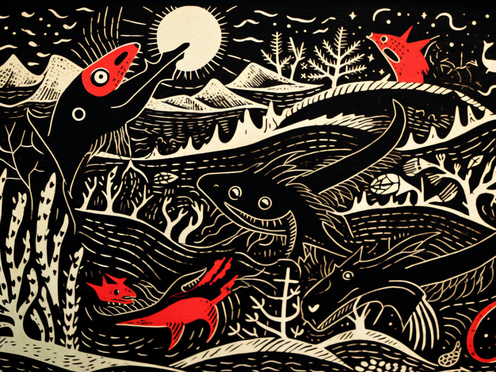 Dodesign your linocut illustration | Upwork