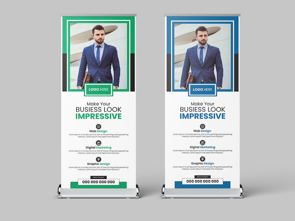 Creative Professional Roll up Banner Design | Upwork