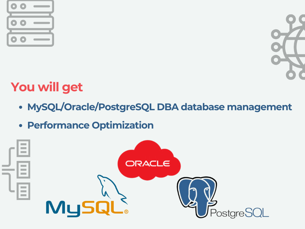 Mysqloraclepostgresql Dba Database Management Performance Optimization Upwork 5817