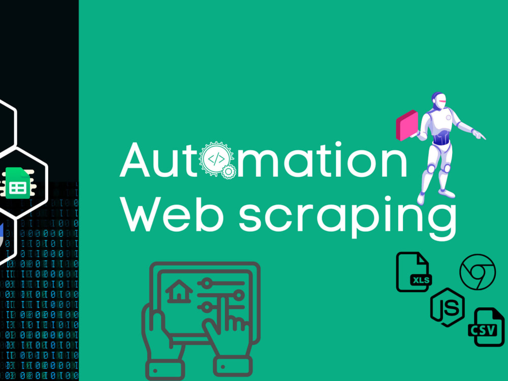 Scraper, and automize tasks tools using node js puppeteer | Upwork