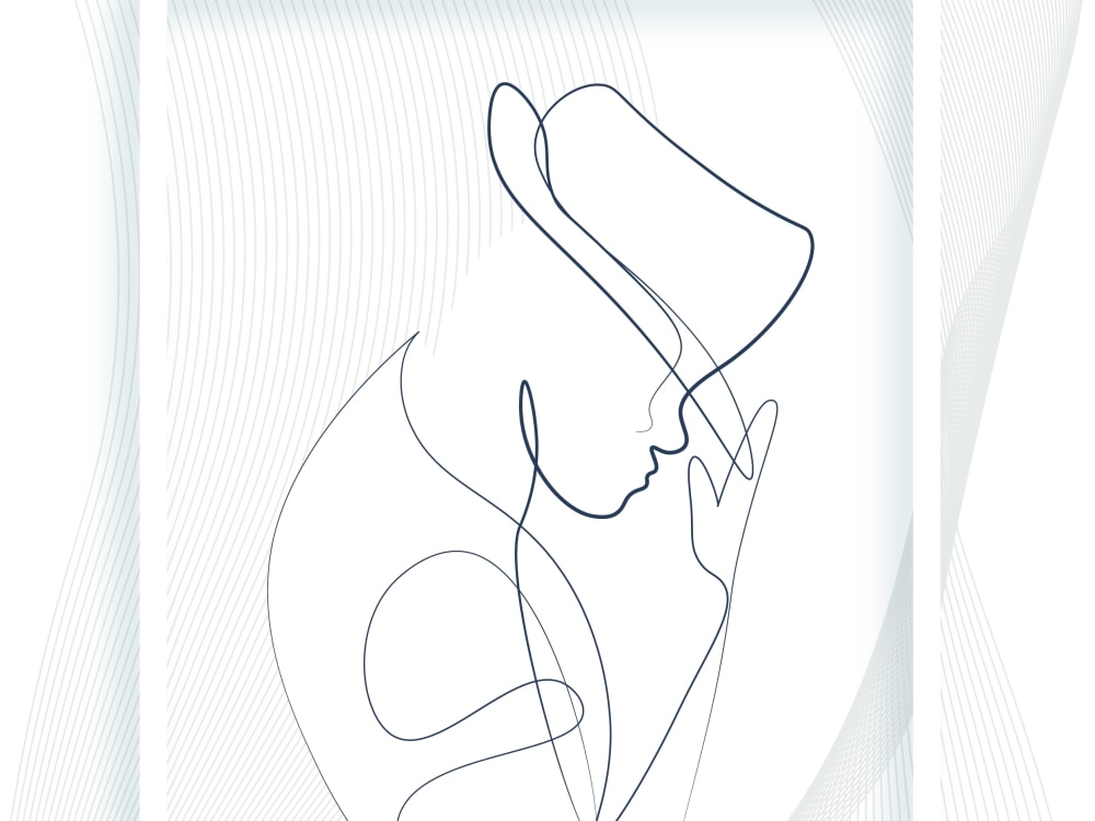 A timeless abstract line art crafted from an image of your choosing ...