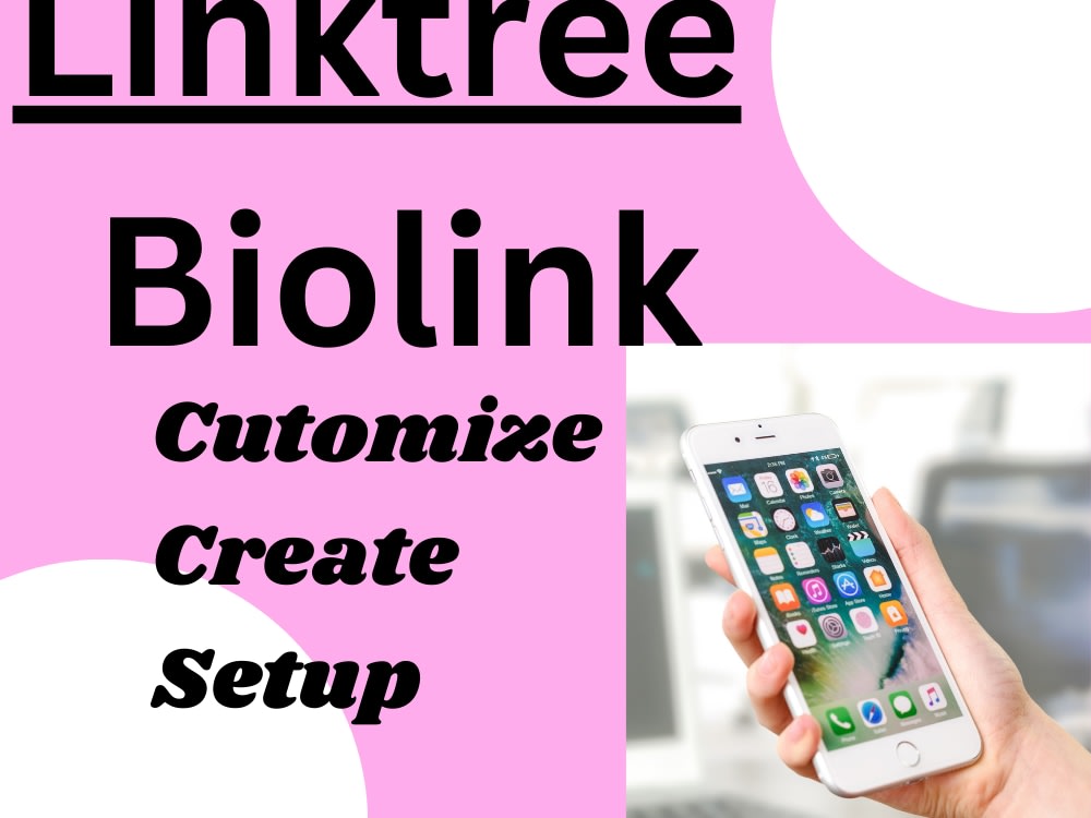 Bio linktree link landing page for social media | Upwork