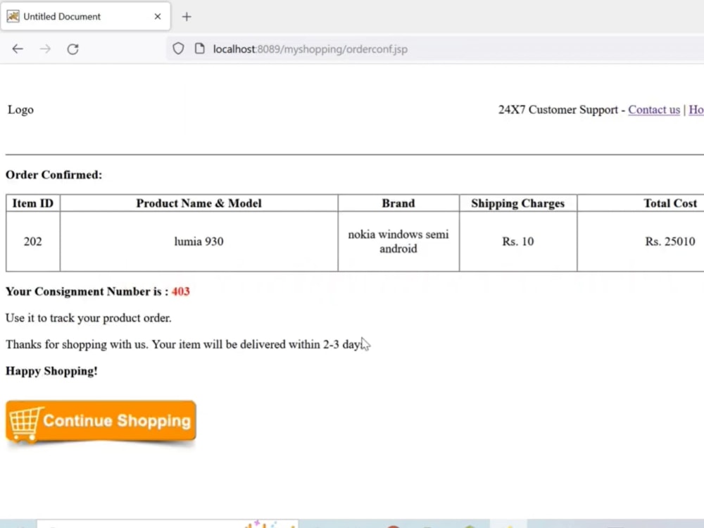 Online shopping application project in java web application | Upwork