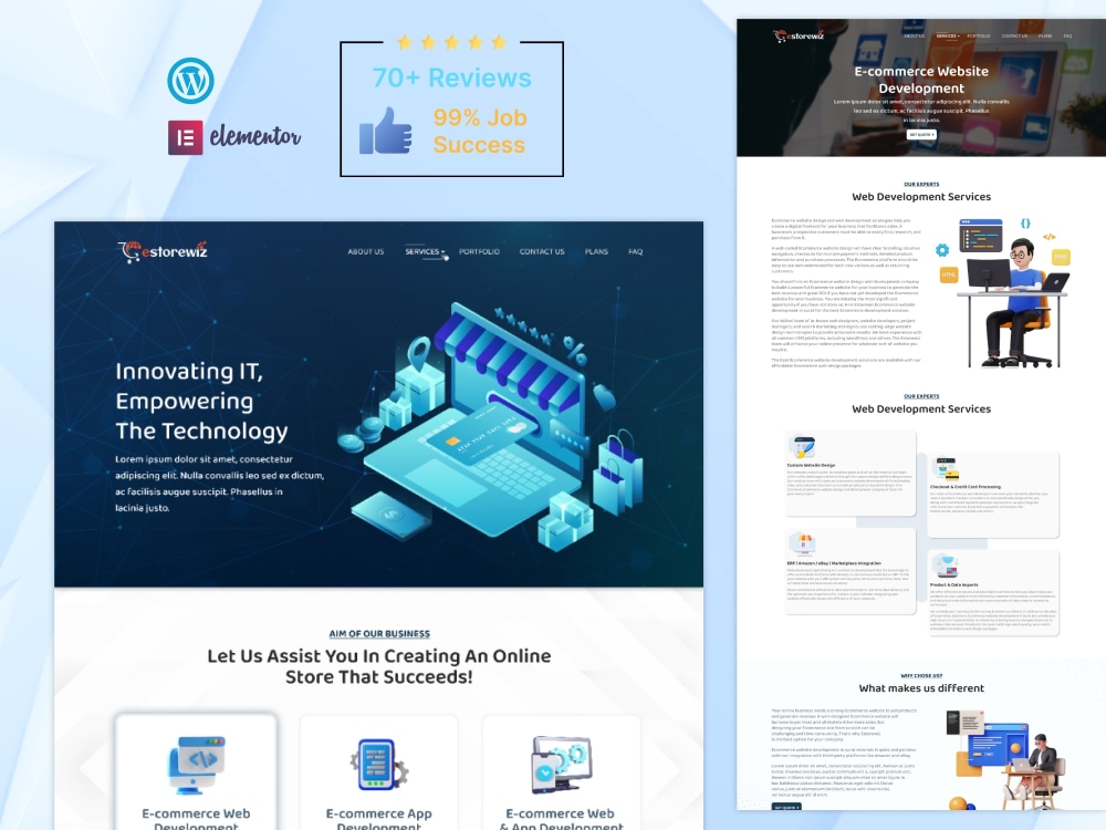 Elegant transforming ideas into stylish elementor websites | Upwork