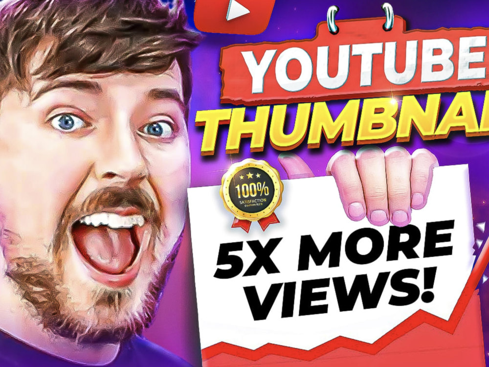 Eyecatching thumbnail design boost your content with professional ...