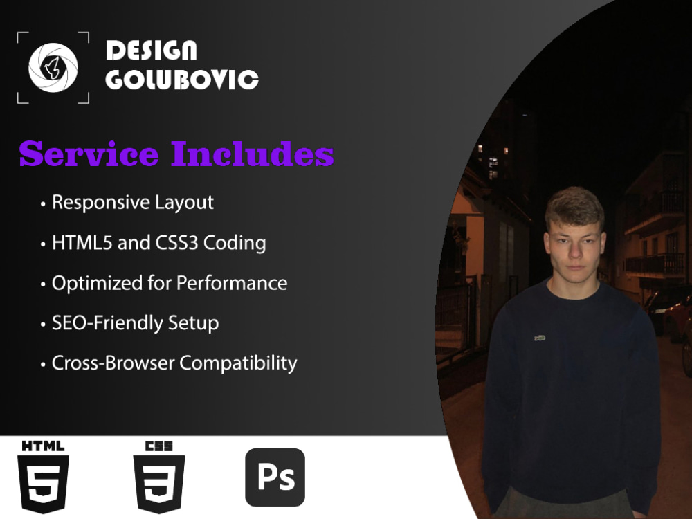 PSD Converted into HTML and CSS | Upwork