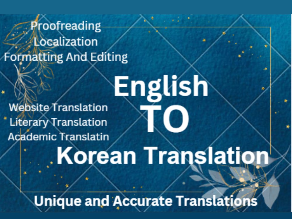A fantastic translation of your Korean or English document | Upwork
