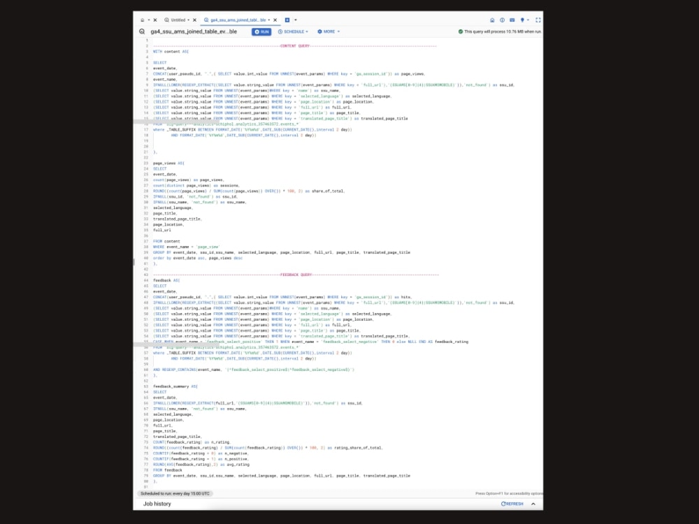 A fantastic GA4 dashboard in Google Looker which runs on BigQuery | Upwork