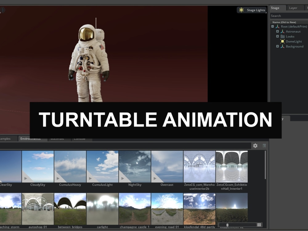 A 3D render sequence of a LookDev scene with your model | Upwork