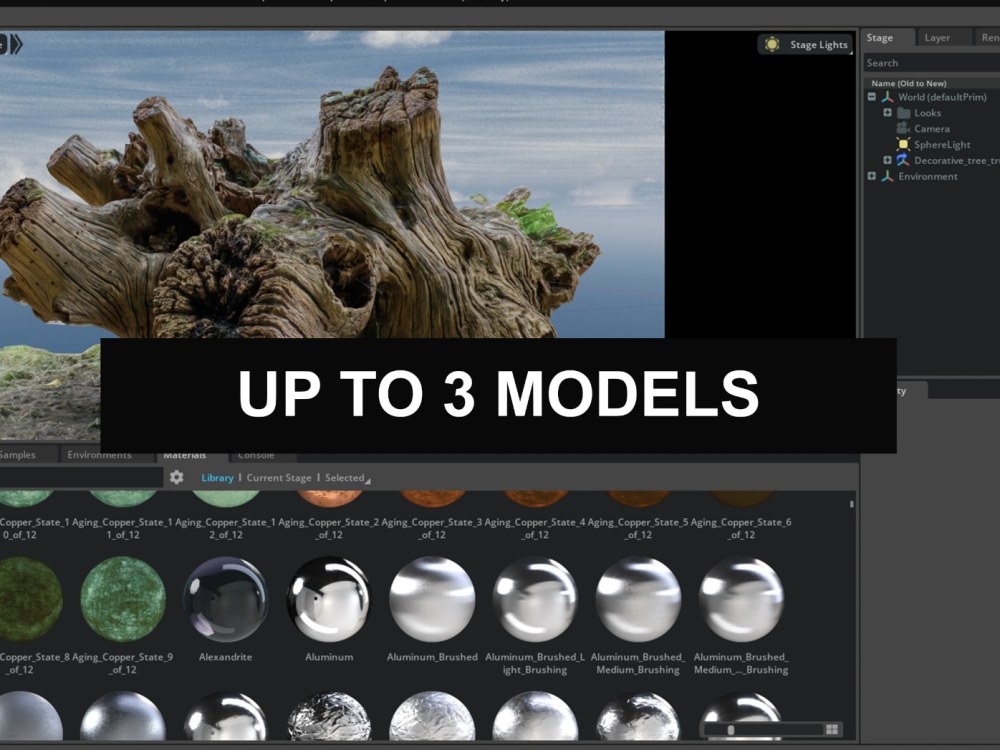 A 3D render sequence of a LookDev scene with your model | Upwork