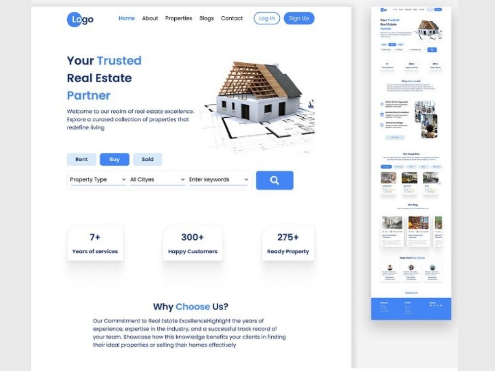 Unique Modern Professional Responsive Website UI/UX design | Upwork