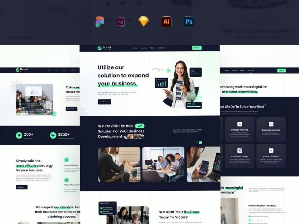 Stunning Website UI/UX design | Website Landing Page UI UX design in ...