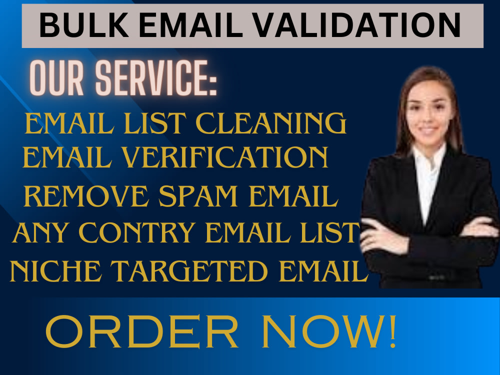 Bulk email validation, verification and email list cleaning | Upwork