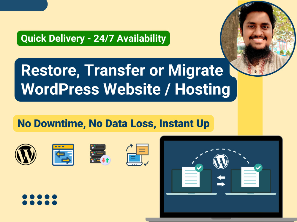 Restore, Transfer or Migrate Wordpress Website to New Hosting or Domain | Upwork