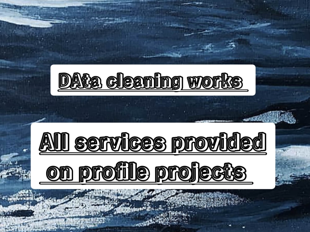 A clean and clear data as I do data cleaning work | Upwork