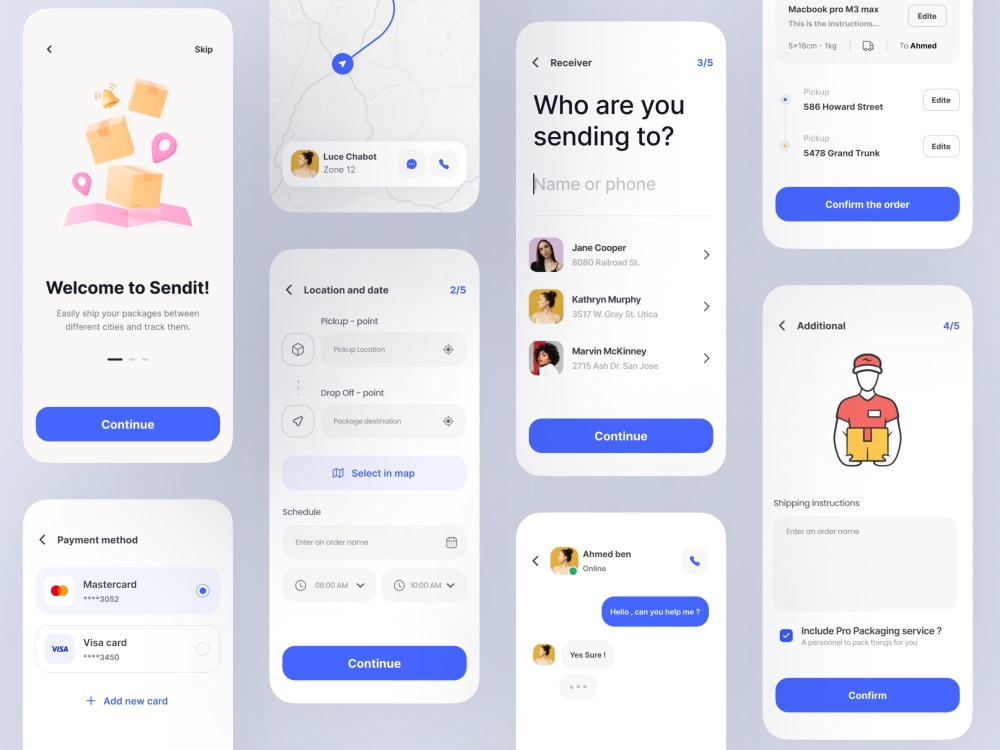 A mobile app UI UX design with figma | Upwork