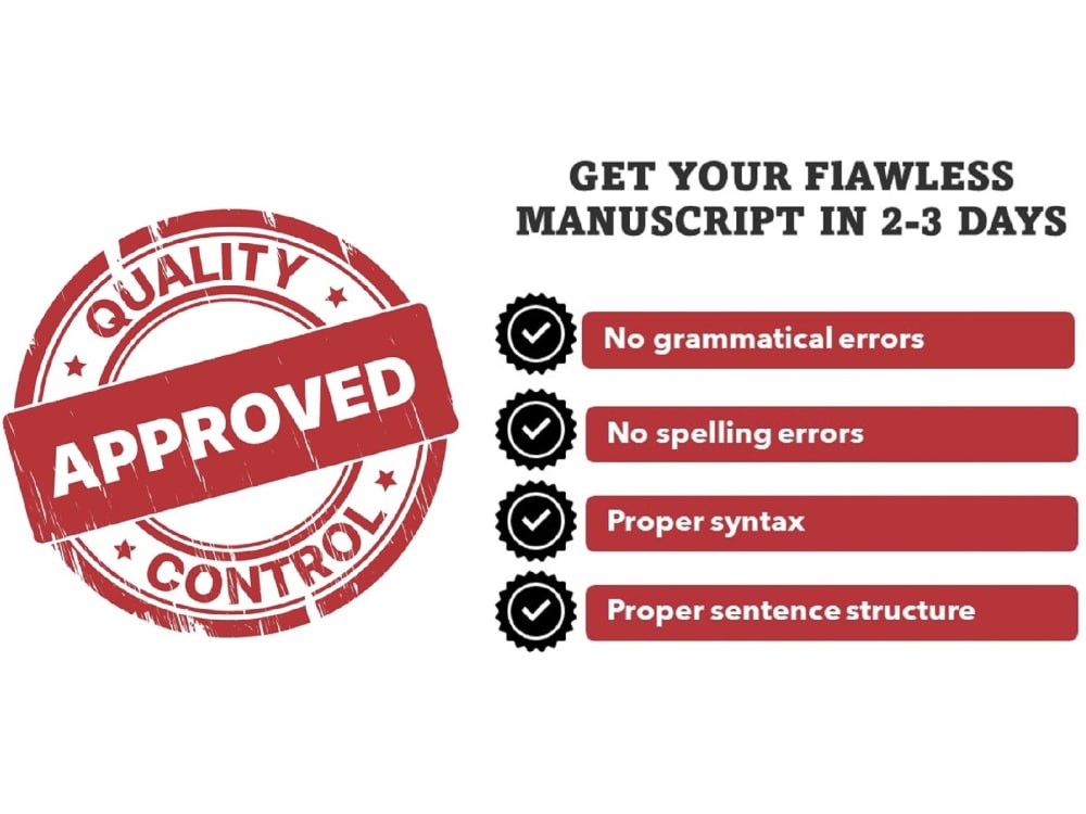 Your manuscript professionally proofread, edited, and ready for submission | Upwork