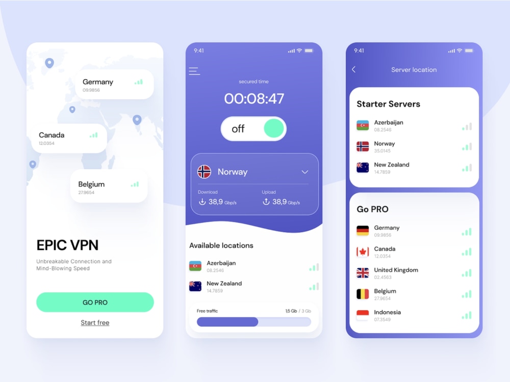 Quality Solutions, Custom VPN App With Beautiful Unique Ui Design | Upwork