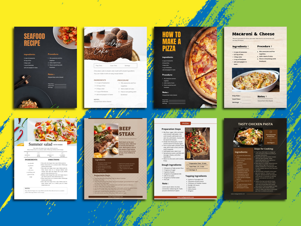 Cookbook or recipe book cover design, layout design or formatting | Upwork