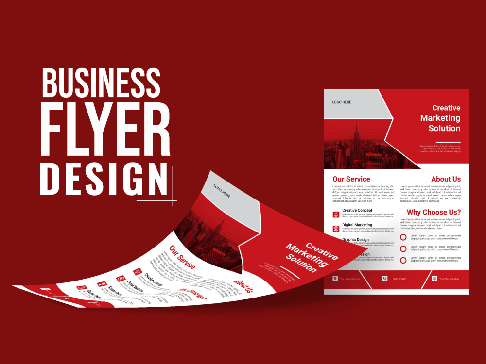 Creative modern business flyer design | Upwork