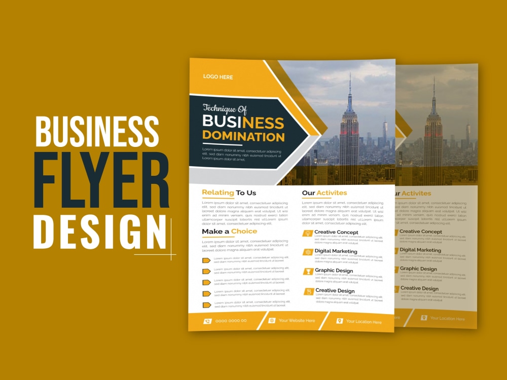 Creative modern business flyer design | Upwork