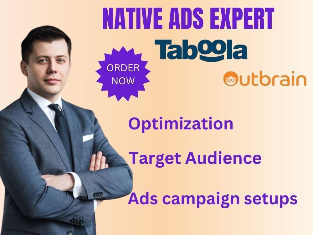 A taboola outbrain native ads, i will manage and create for you | Upwork