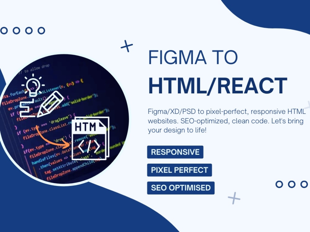 Your Figma Design Converted to a Responsive Html/React | Upwork Your Figma Design Converted to a Responsive Html/React | Upwork