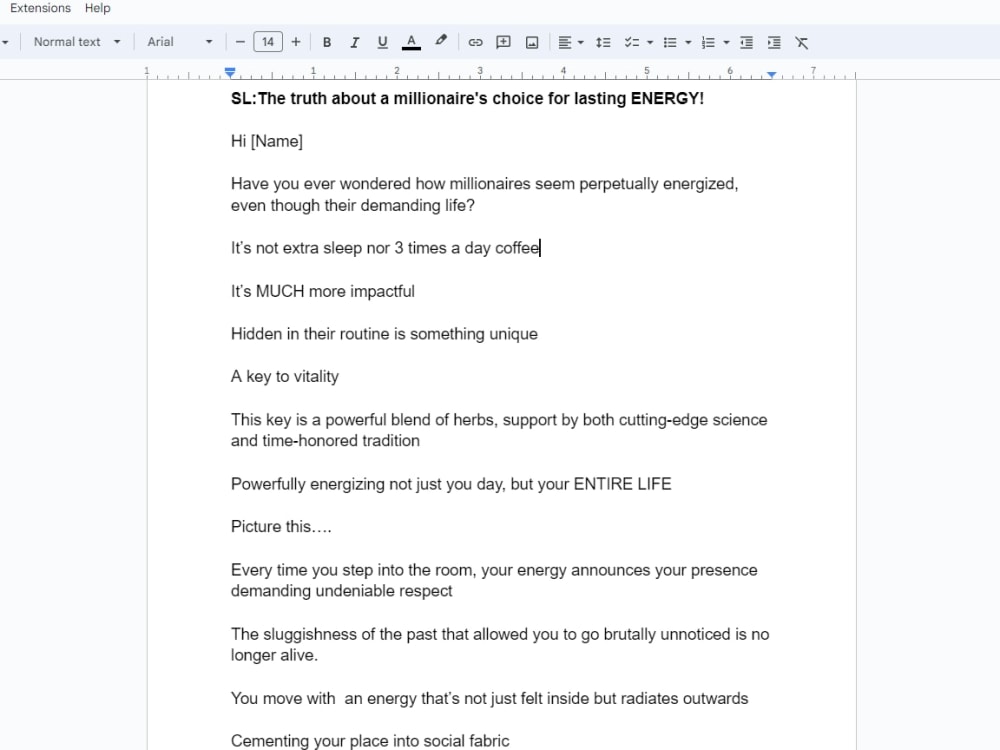 Simple and concise email copy with reasonable price | Upwork