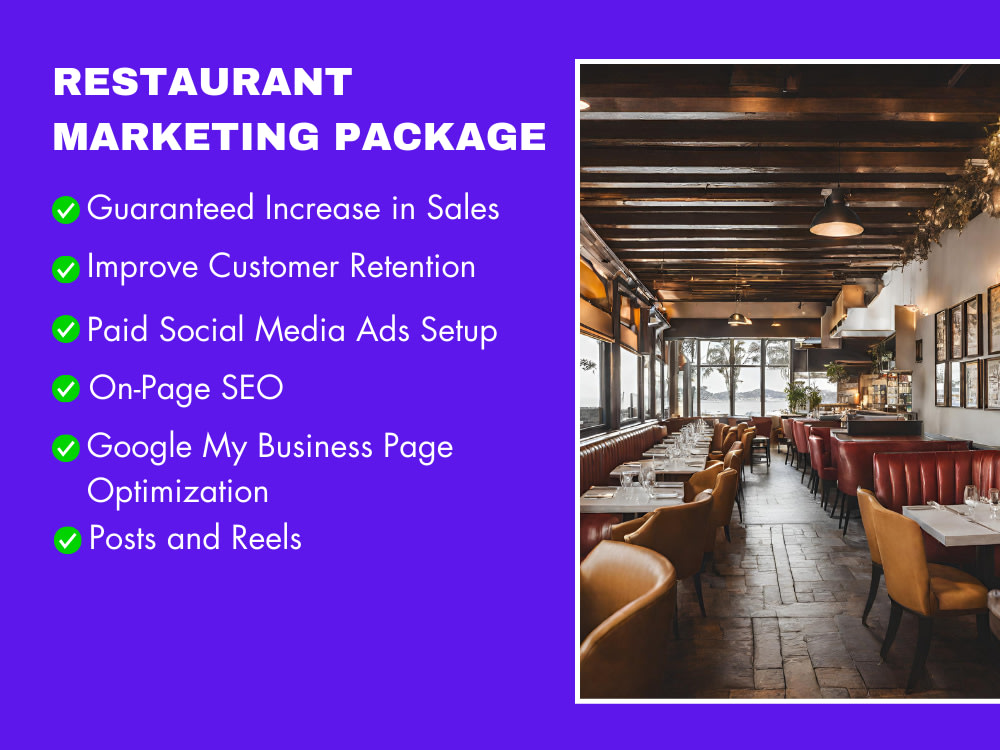 A complete digital marketing package for your Restaurant / Cafe | Upwork