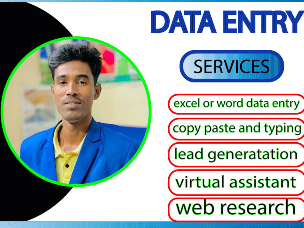 I will do data entry typing work job, copy paste, excel data entry | Upwork