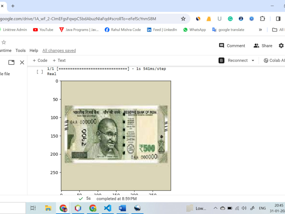 Fake Currency Detection Using Python Upwork