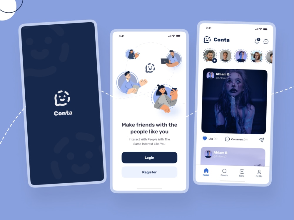 A mobile app UI UX design with figma | Upwork