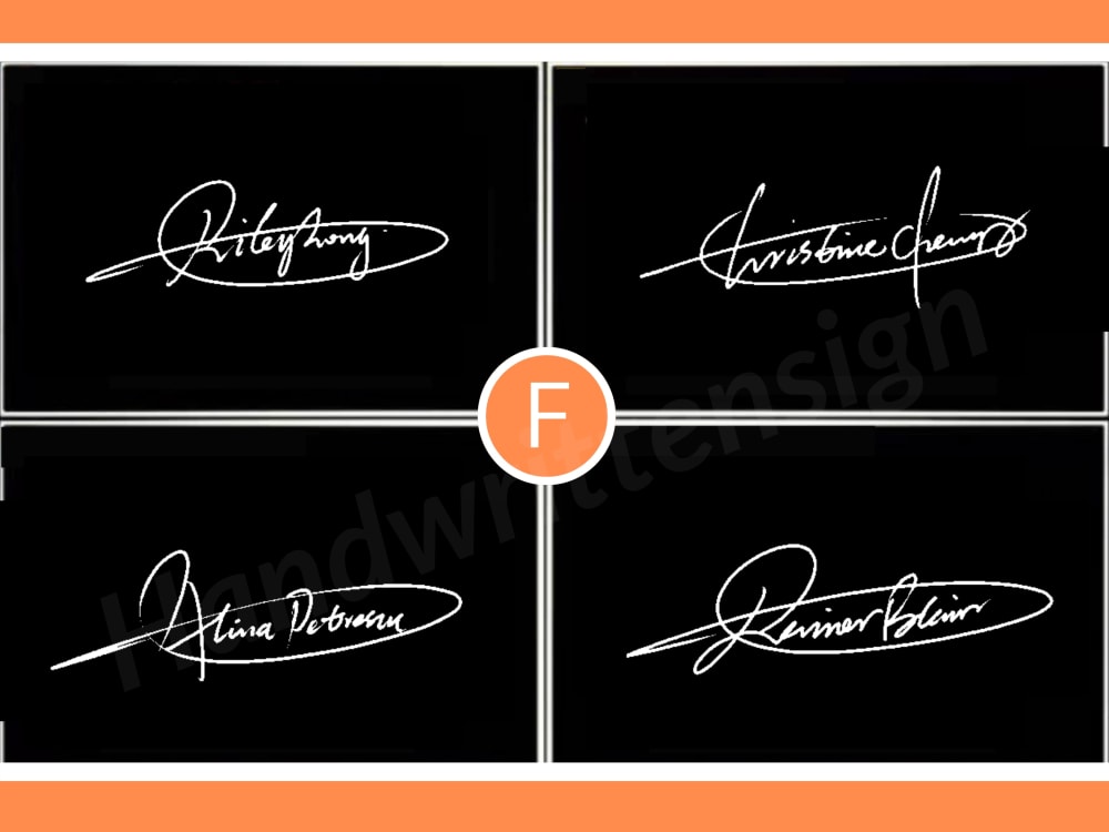 A real handwritting signature with video tutorial | Upwork