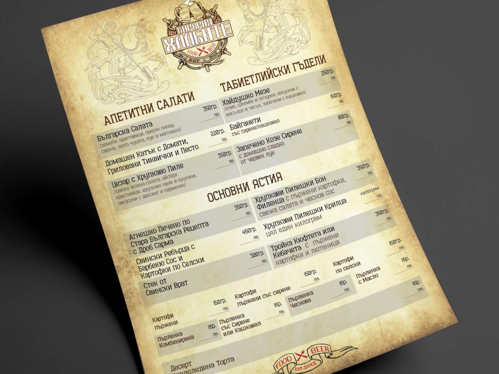 2 Side Menu A3 + JPG/PNG Files + Print Ready + Source File | Upwork