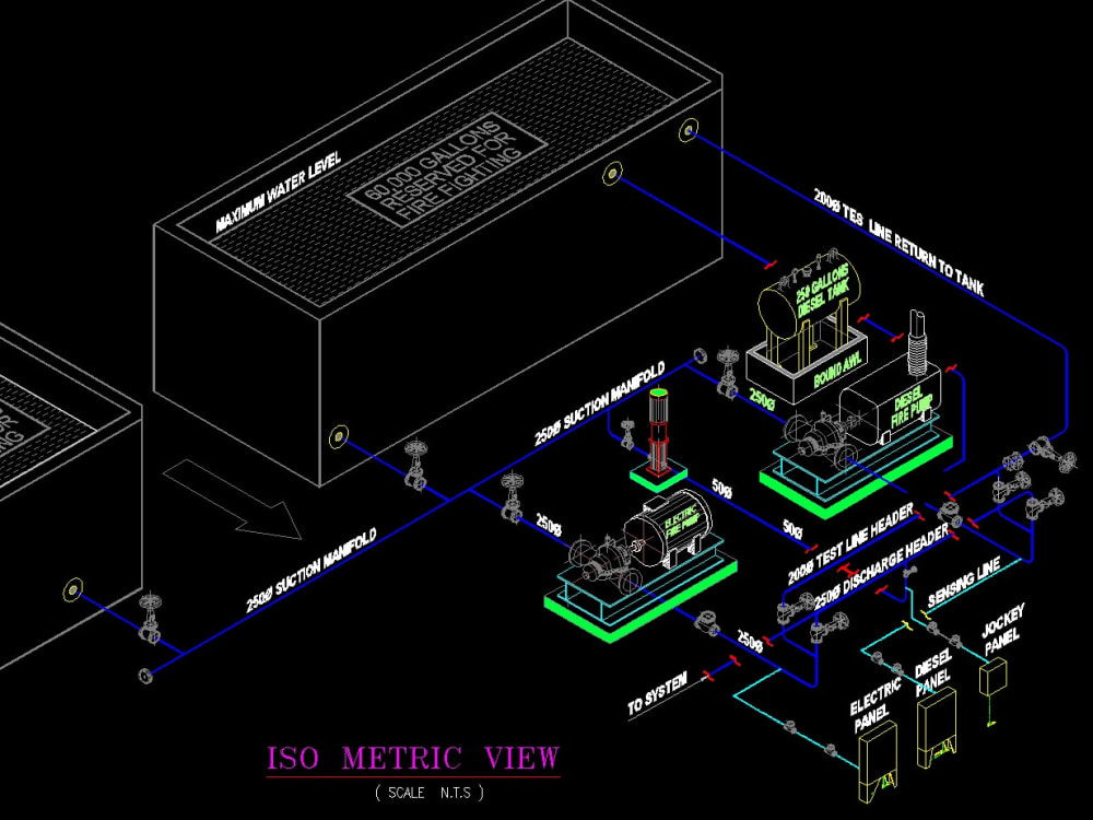 #Drainage #water supply design and # drafting drawing #isometric | Upwork