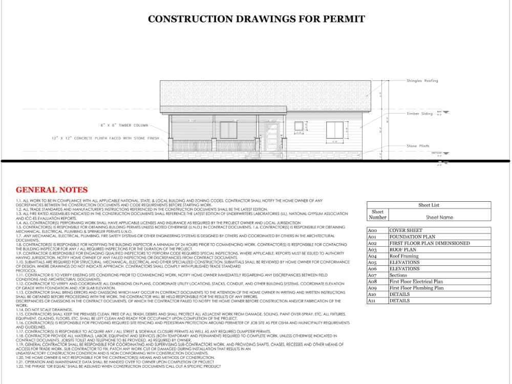 Architectural drawings, site plan blueprint, plot plan for city permit ...