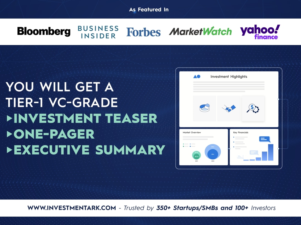A Tier-1 VC-Grade Investment Teaser / One-Pager / Executive Summary ...