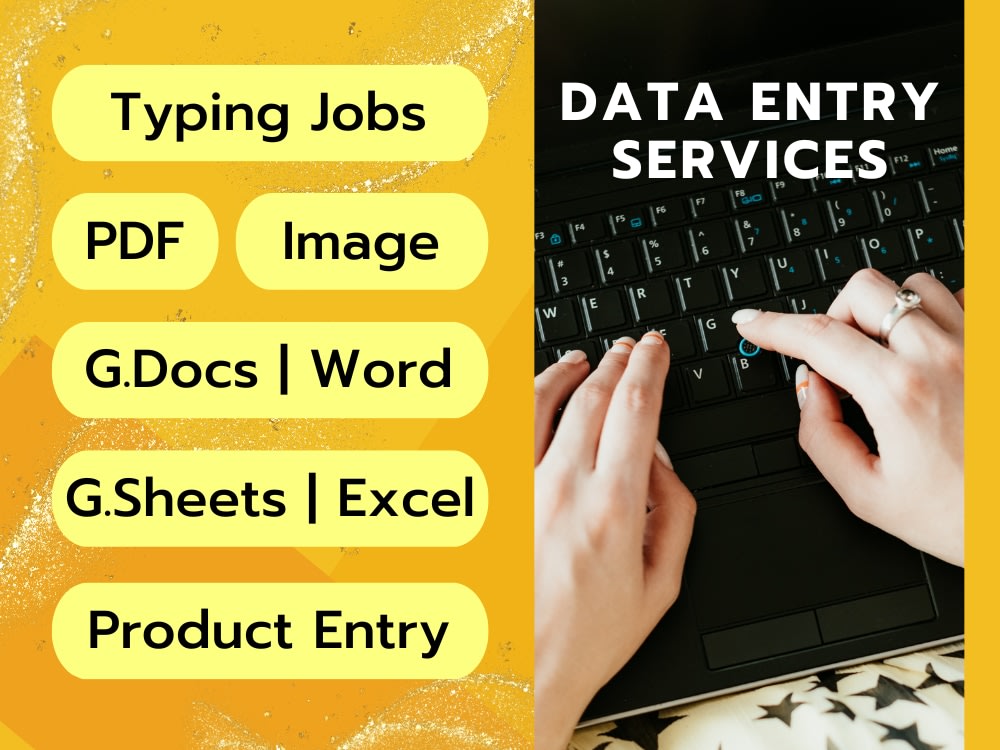 Data Entry | File Conversion | Typing | Web Research | Product Entry ...