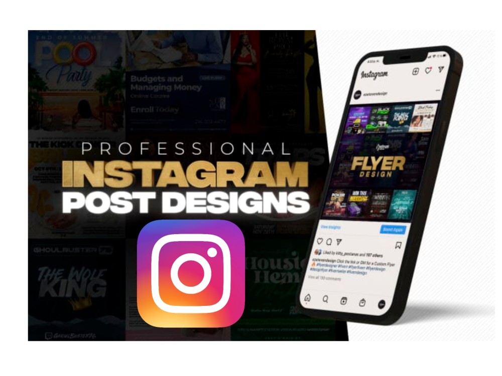 Amazing and eye-catchy instagram content post design for your business ...