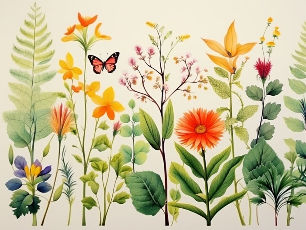 Drawn botanical flower plants scientific illustration | Upwork