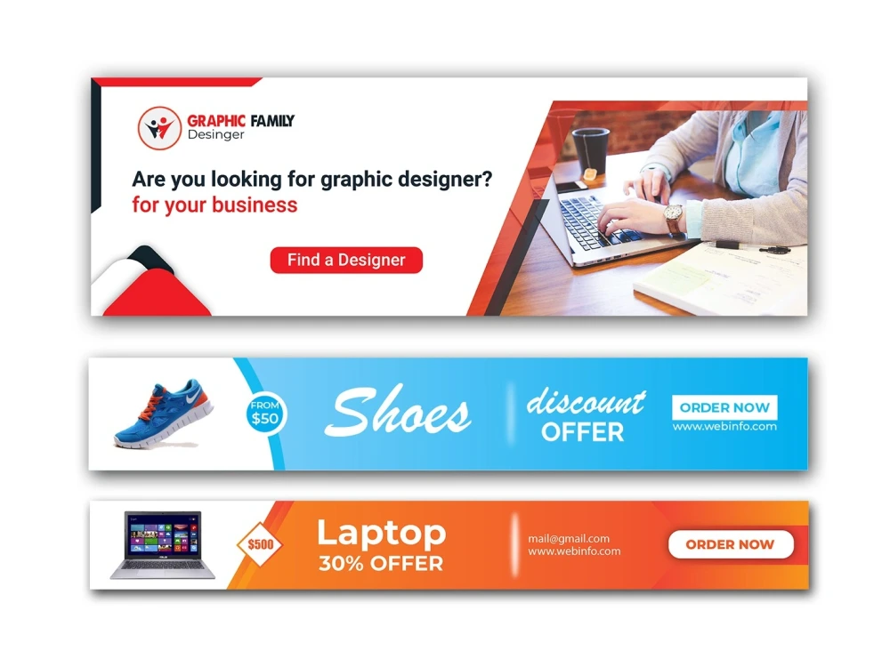 Eye-catching Google Banner Ads, web banner design or any Banner Design ...