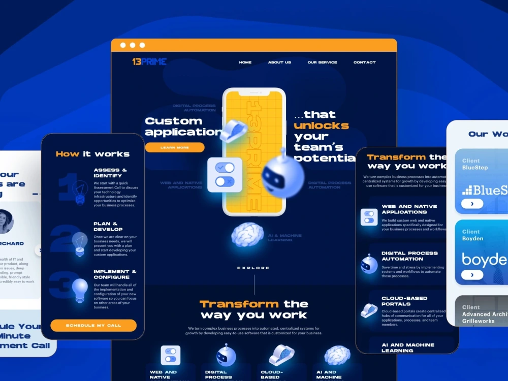 A stunning UI/UX website design | Upwork