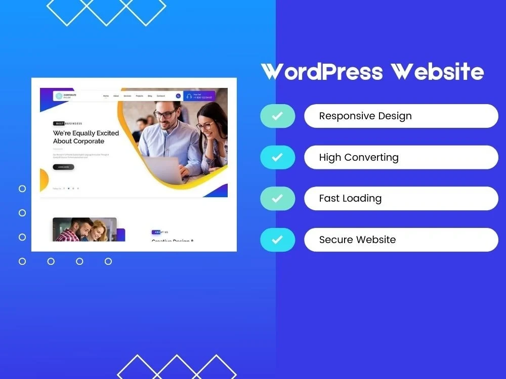 High converting professional clean, responsive WordPress Elementor website | Upwork