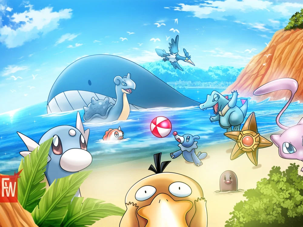 A fantastic pokemon custom design illustration | Upwork