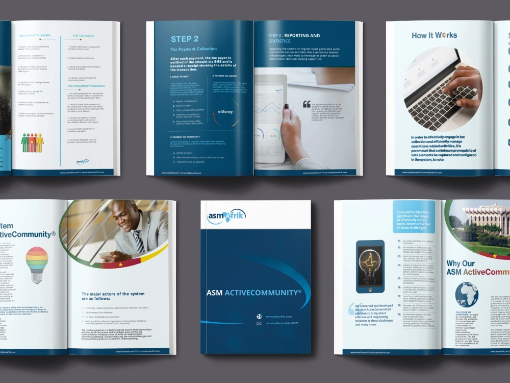 A well layed-out, beautifully designed brochure to promote your ...