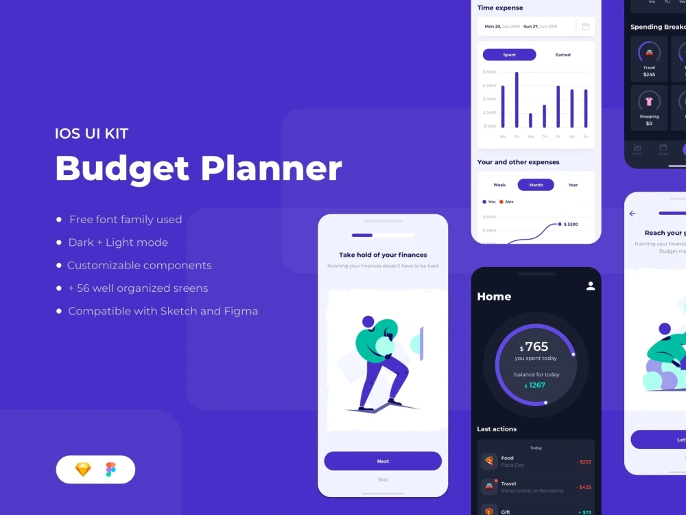 A premium quality design of Budget Planner for iOS | Upwork