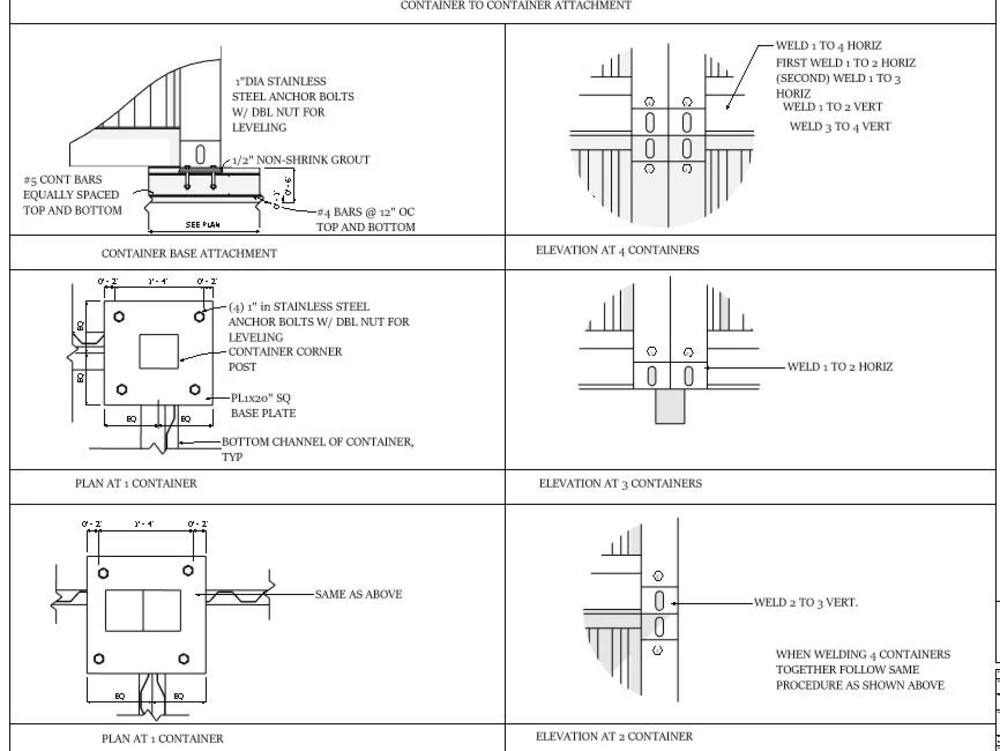 Shipping container Architectural & Structural drawings. | Upwork